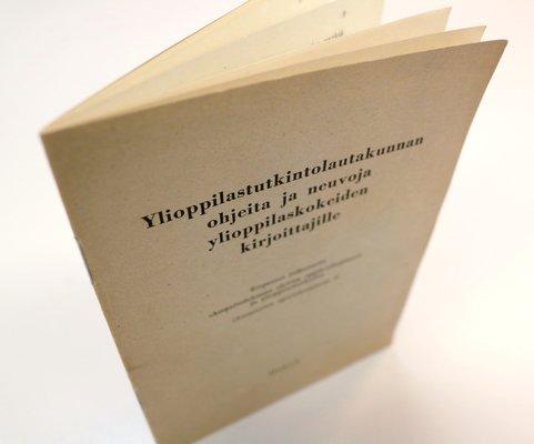 ”Rem tene, verba sequuntur” ja muita ohjeita kokelaille ...